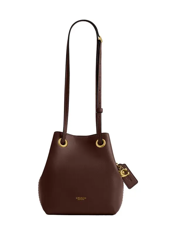 COACH Jade Drawstring Pouch - Brass/maple