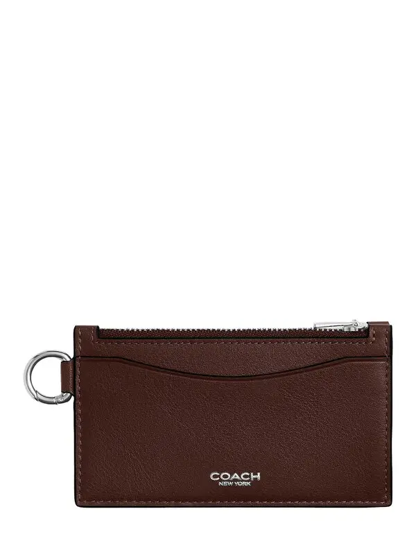 COACH Zip Card Case - Maple