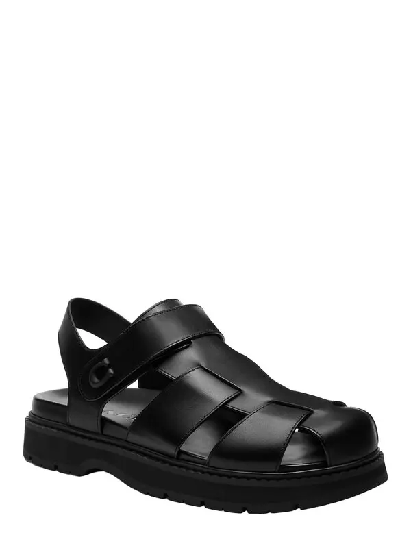 COACH Fisherman Sandal - Black
