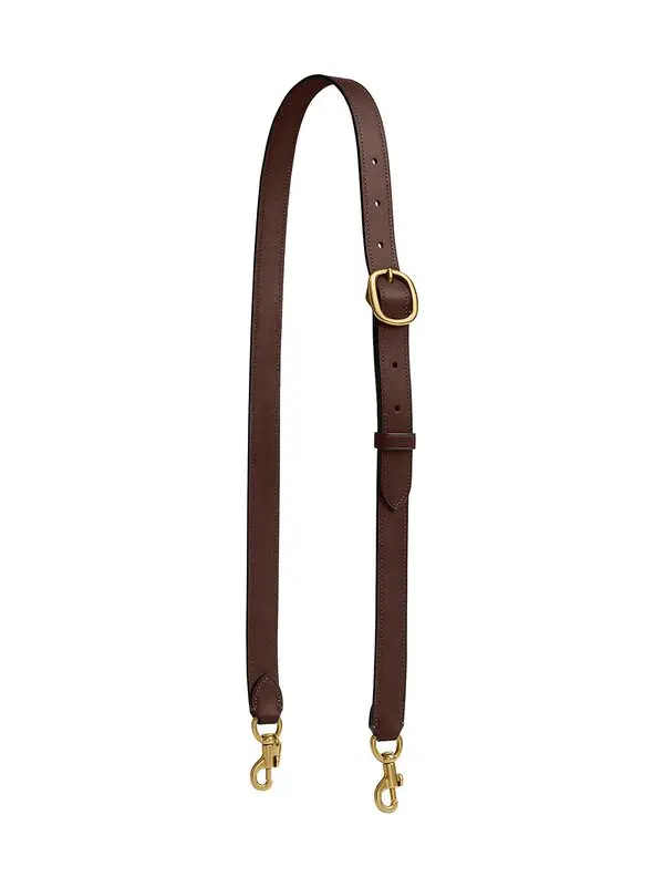 COACH Glovetanned Leather Crossbody Strap - Brass/maple