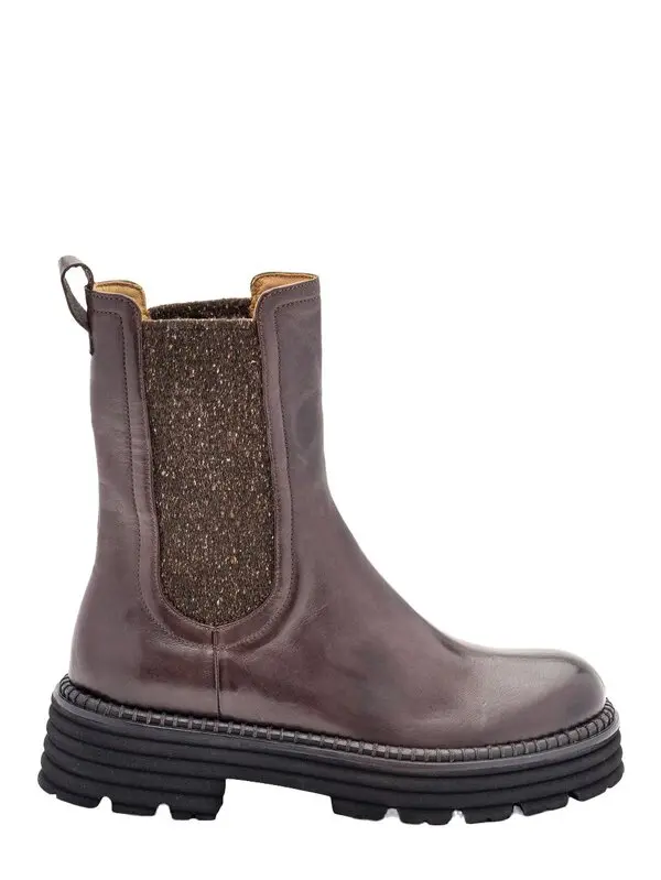 Lukure Valentina Ankle Boots - Dark Brown