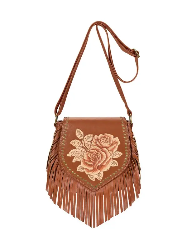 JODI LEE Akaroa Rose Bag - Brown