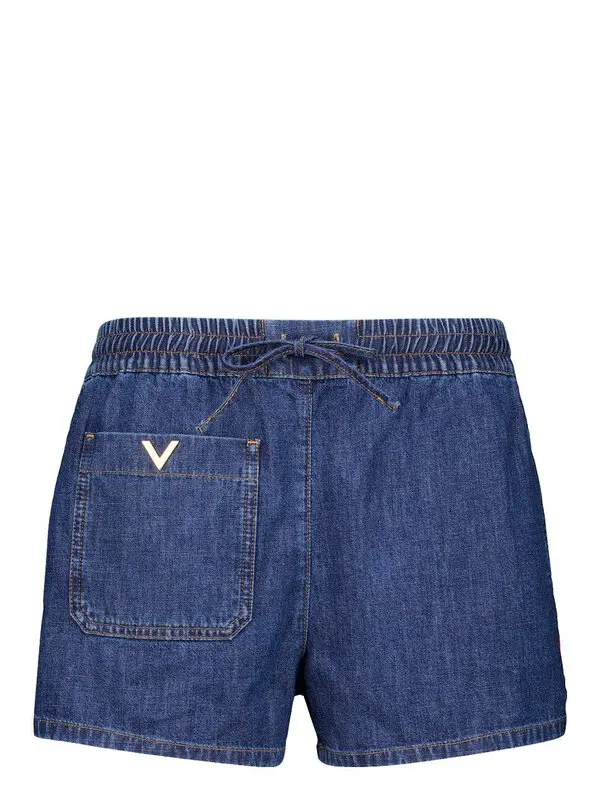Valentino Garavani Denim Shorts - Blue