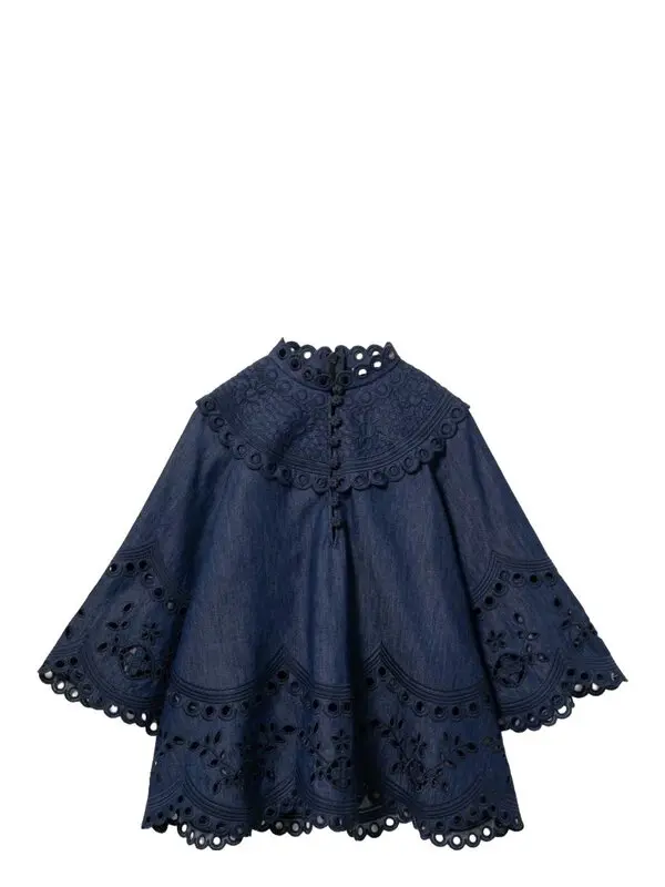 Zimmermann Mahon Denim Top - Blue