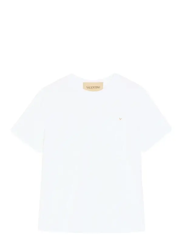 Valentino Garavani Vgold Cotton T-shirt - White