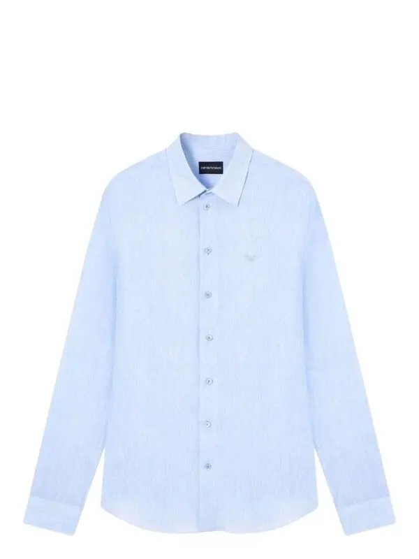 Emporio Armani Cotton Shirt - Sky Blue