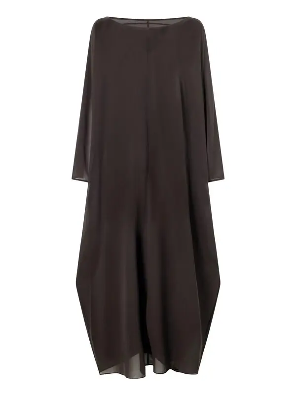 Staud Nour Open-back Chiffon Cover-up Dress - Brown