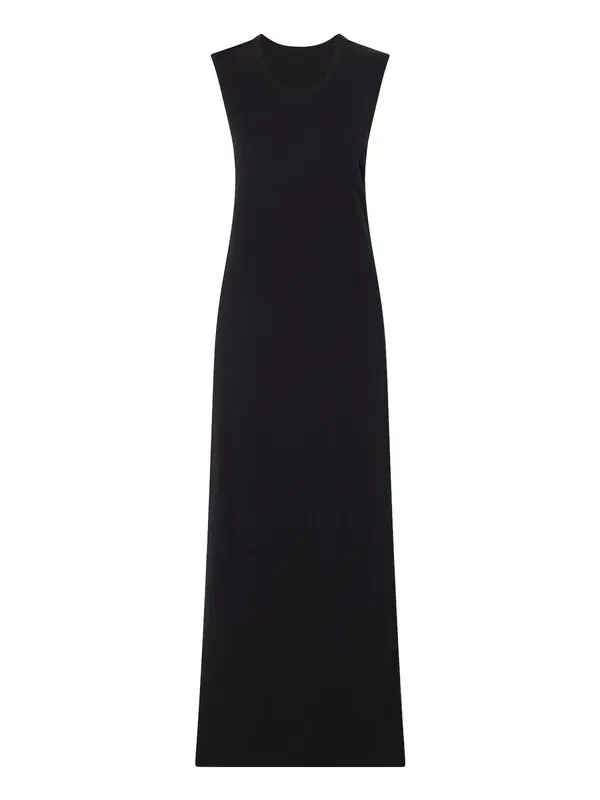 THE ROW Oiva Silk Maxi Dress - Black