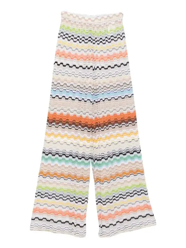 Missoni Zigzag Knit Palazzo Pants - Multicolor