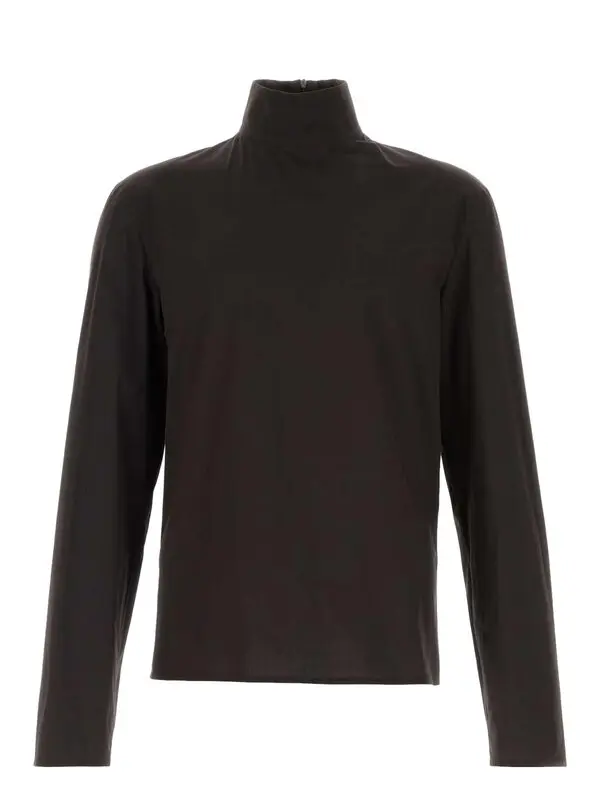 Gucci Dark Stretch Poplin Shirt - Brown