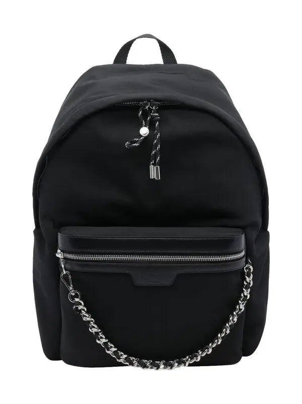 Stella McCartney Falabella Backpack With Chain Detail - Black