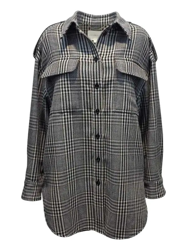 Stella McCartney Plaid Wool Shirt - Gray