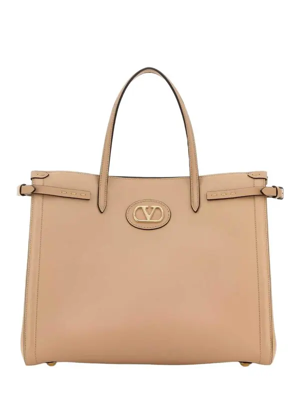 Valentino Garavani Vlogo Signature Shopper Bag - Brown