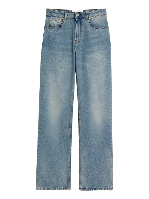 AMI Paris Large-fit Cotton Jeans - Blue