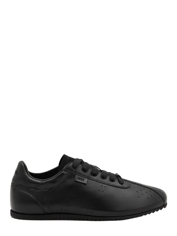 AMI Paris Cow Leather Soft Sneakers - Black