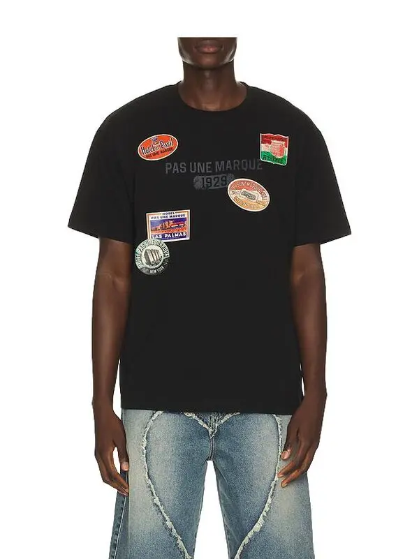 PAS UNE MARQUE Luggage Tag Pas Tee - Black