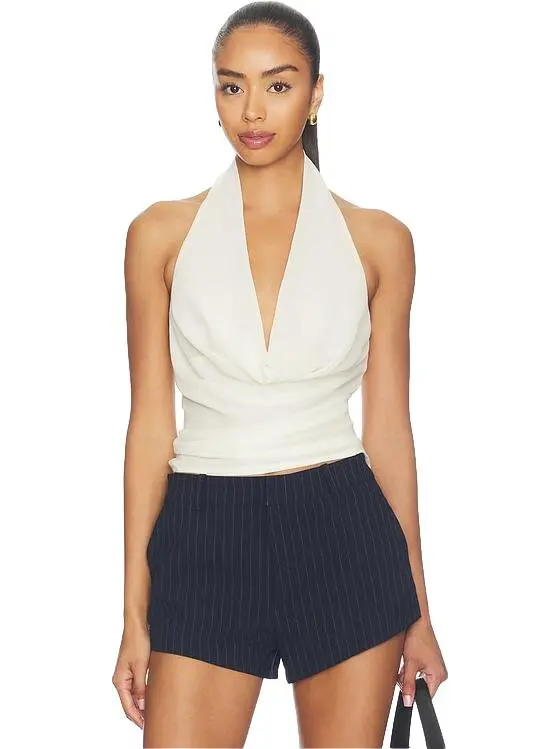 NAKEDVICE The Emma Halter Top - Vanilla