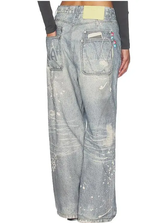 VANDYTHEPINK Trompe L'oeil Denim Jeans - Multi