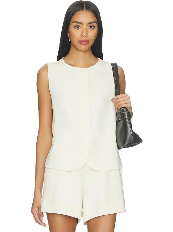 Varley Button Through Tank Top - Pristine
