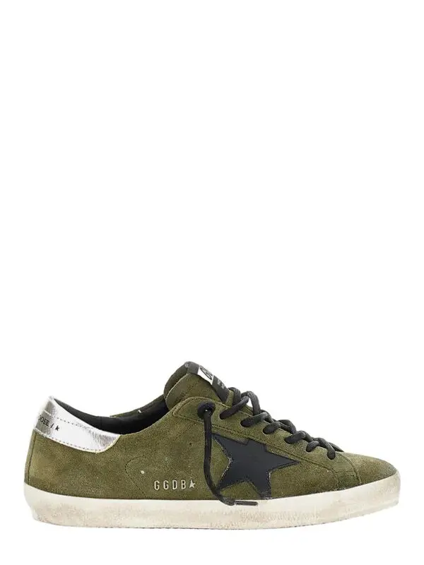 GOLDEN GOOSE Superstar Sneakers With Distressed Finish - Verde