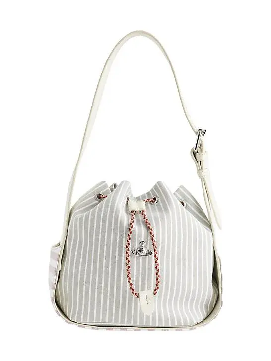 VIVIENNE WESTWOOD Stacey Cotton Bucket Bag - Multi