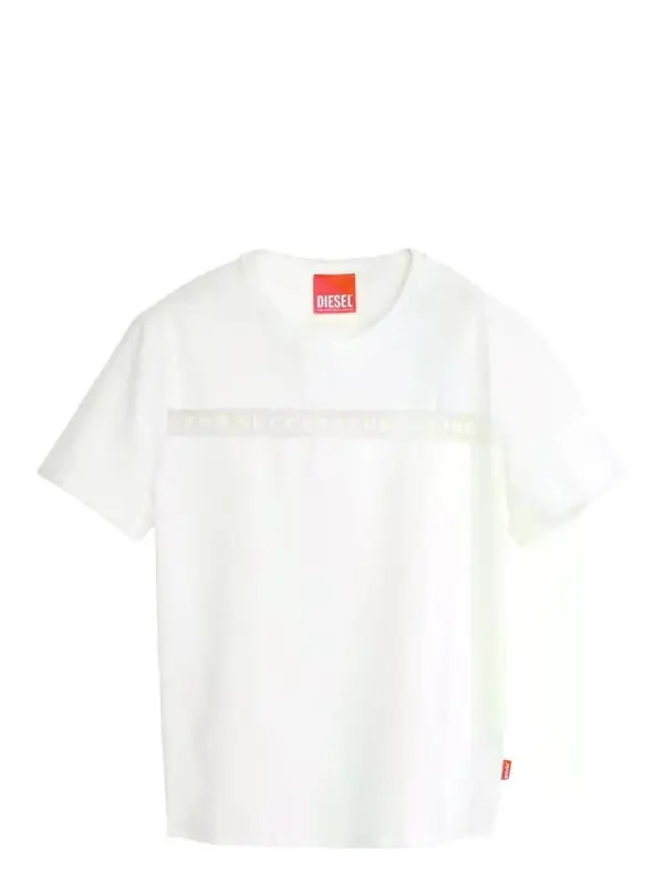 DIESEL® Slogan Print T-shirt - Neutrals