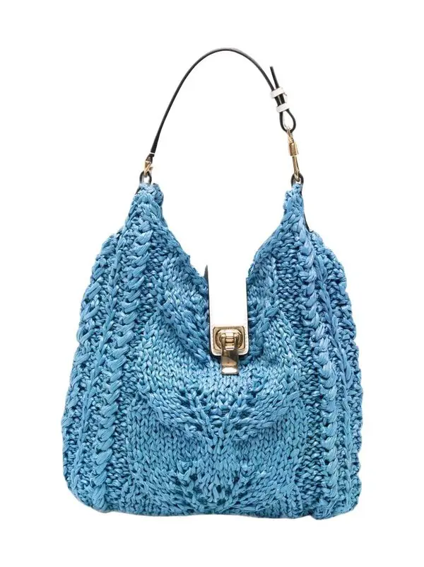 Ermanno Scervino Leather Tote Bag - Blue