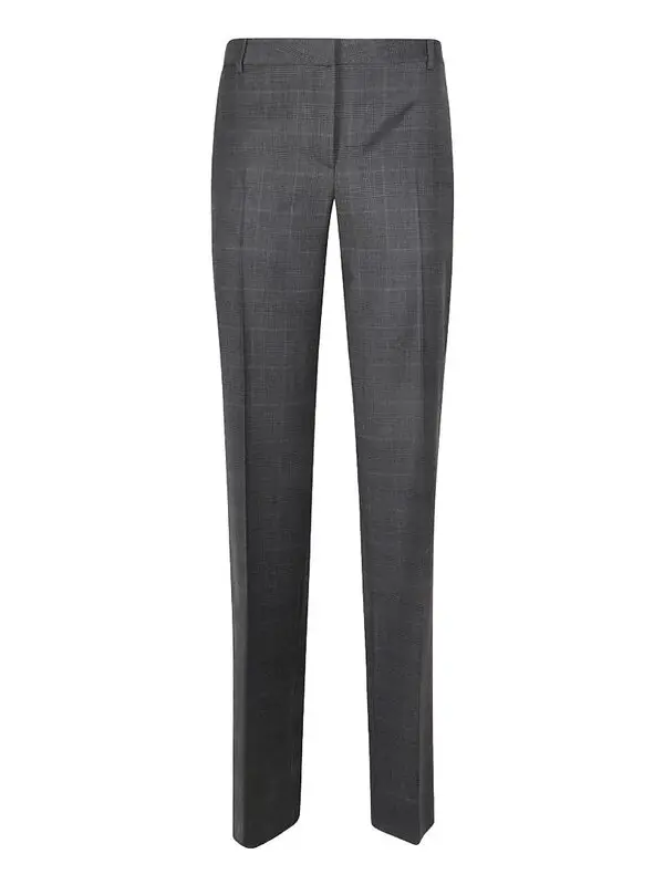 IRO PARIS Check-pattern Tailored Trousers - Grey