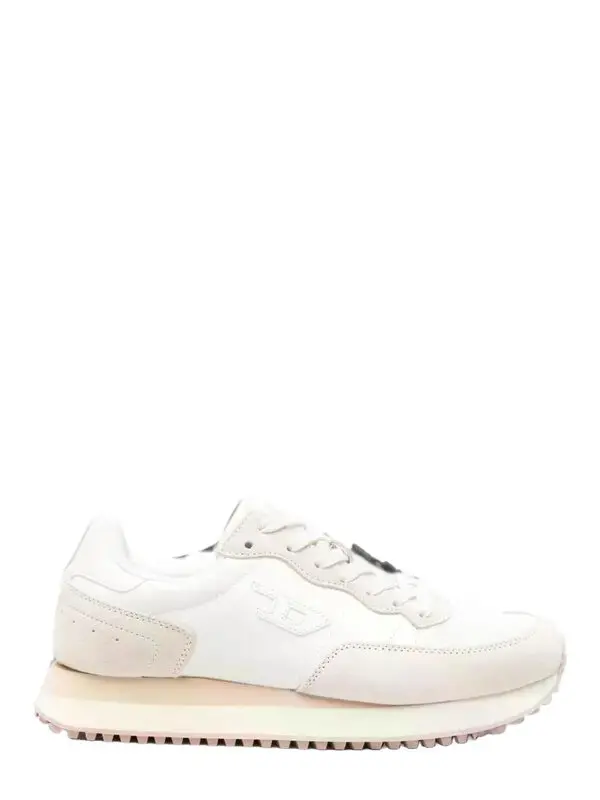 DIESEL® Logo-patch Panelled Sneakers - Neutrals