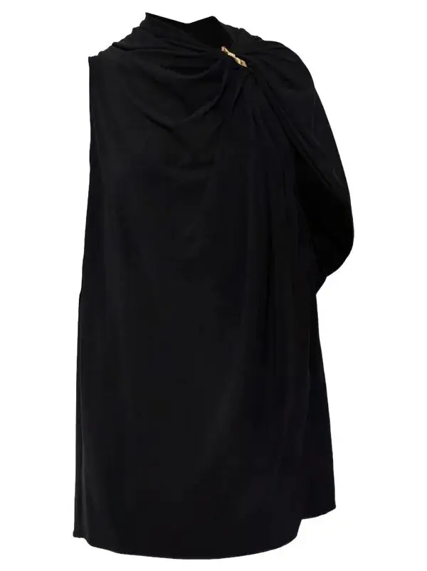 Sportmax Epoche Draped Mini Dress - Black