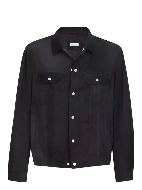 Brunello Cucinelli Suede Four-pocket Jacket - Black