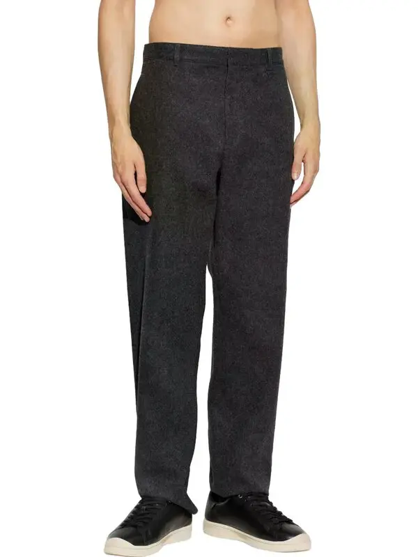 JIL SANDER Straight-leg Wool Trousers - Grey