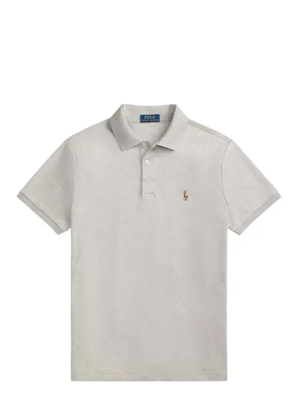 Polo Ralph Lauren Embroidered-logo Polo Shirt - Grey