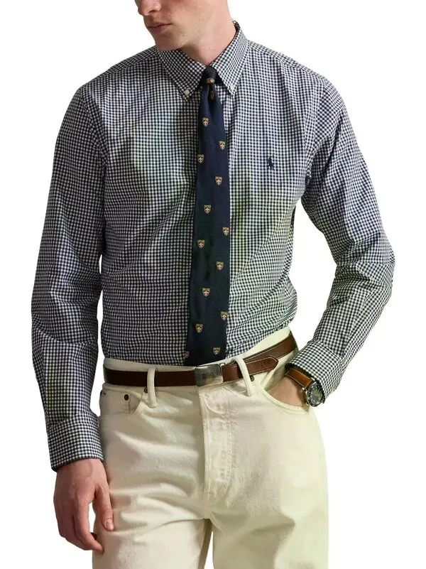 Polo Ralph Lauren Gingham-check Button-down Shirt - Blue