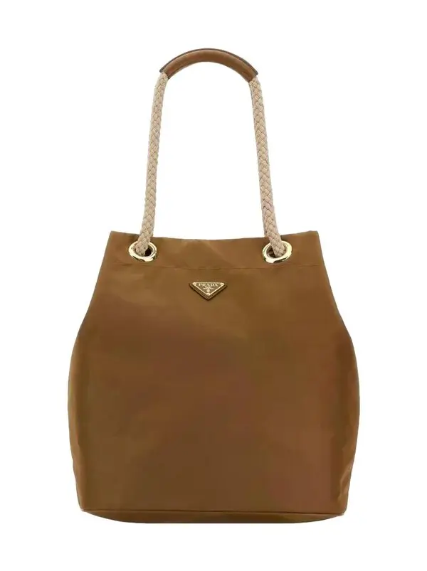 Prada Re-nylon Bucket Bag - Brown