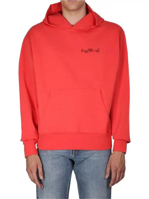 SUNFLOWER Hooded Sweatshirt With Back Print - Orange