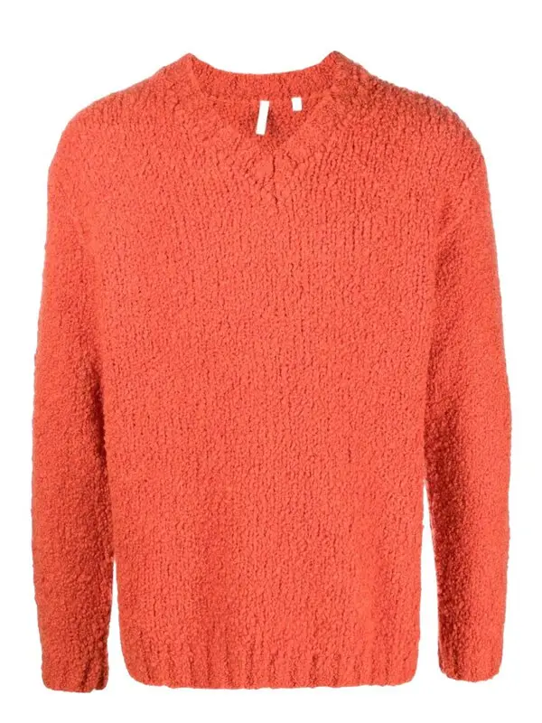 SUNFLOWER Aske Wool V-neck Sweater - Red