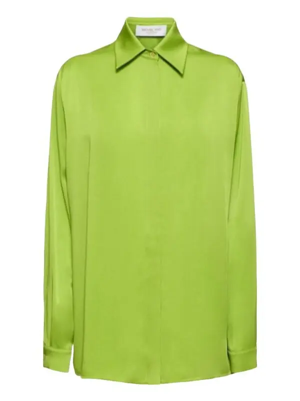 Michael Kors Long Sleeve Logo Shirt - Green