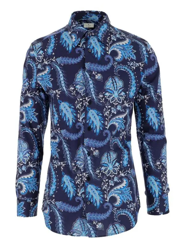 Etro Paisley-print Shirt - Blue