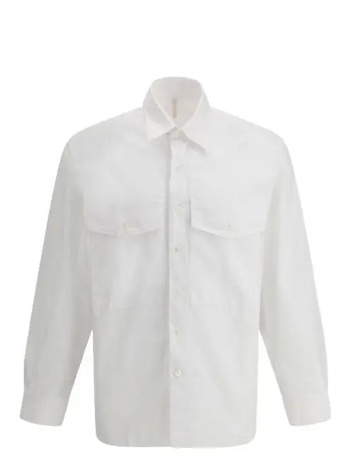 SUNFLOWER Long Sleeve Shirt - White