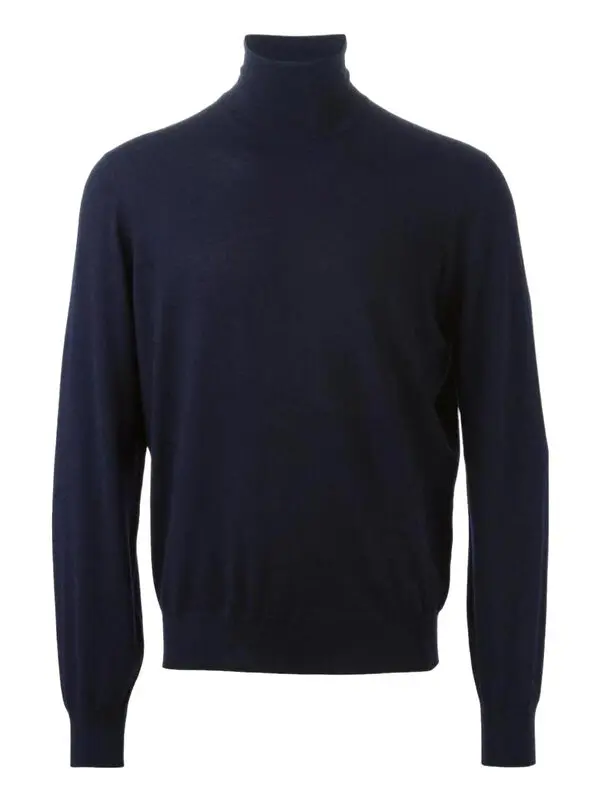 Brunello Cucinelli Long Sleeve Turtleneck Jumper - Blue