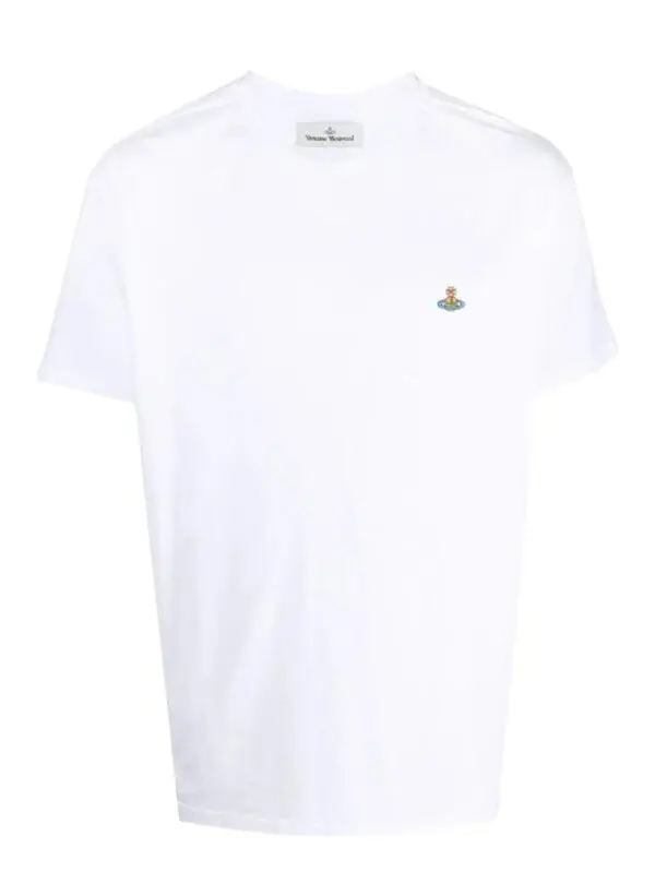 VIVIENNE WESTWOOD Multicolour Orb Classic T-shirt - White