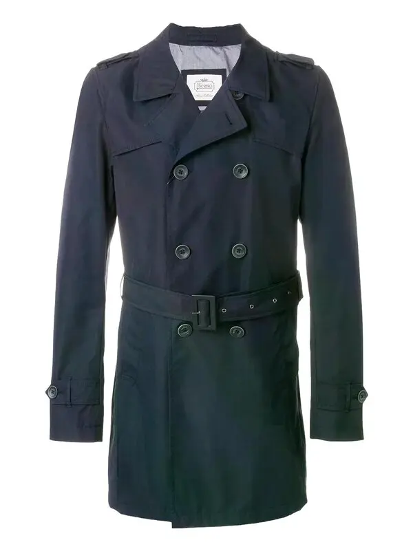 Herno Mid-length Trench Coat - Blue