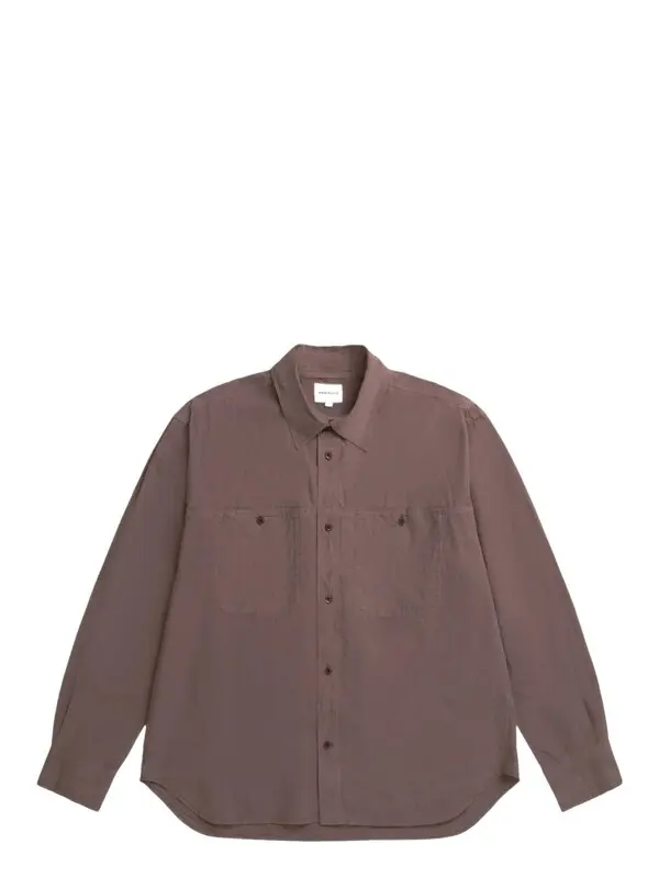 Norse Projects Collared Long-sleeved Shirt - Black