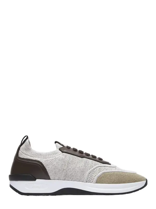 Brioni Knit Sneakers - White