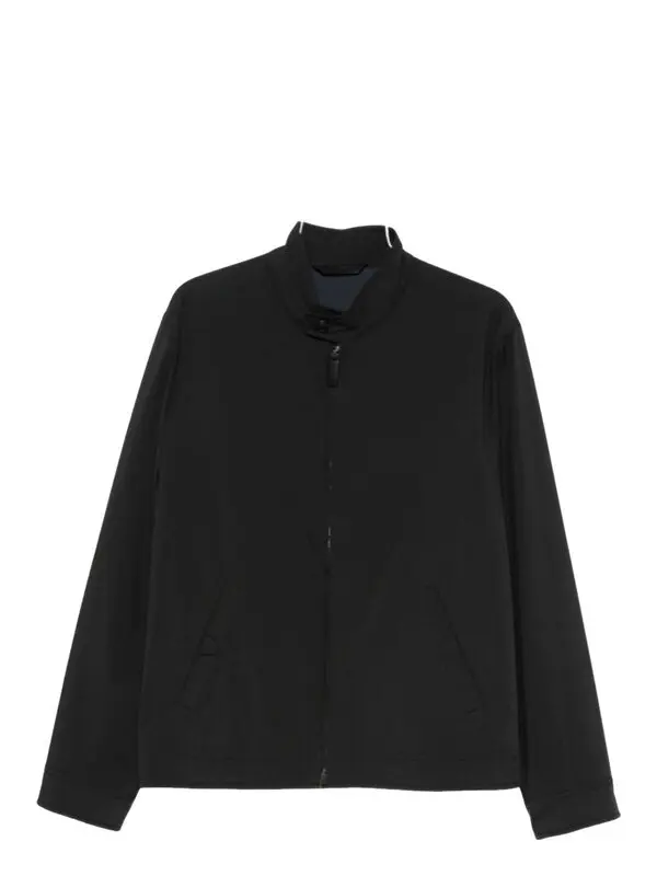 Brioni Long Sleeve Zip-up Jacket - Black