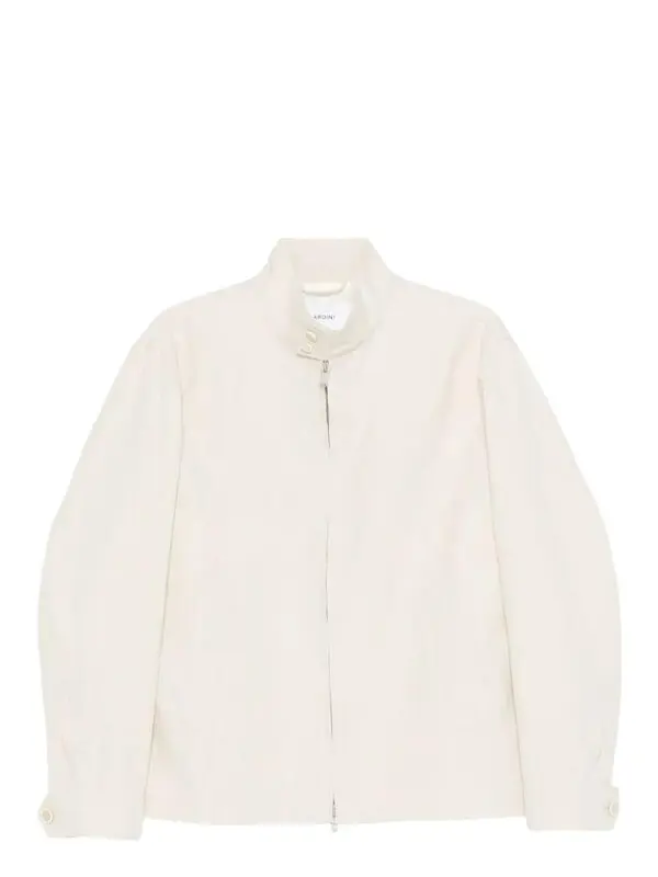 LARDINI Zip Linen Jacket - White