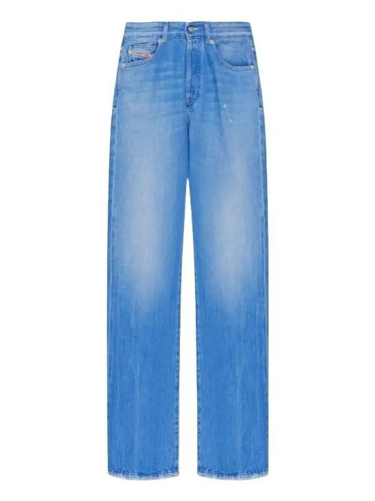 DIESEL® Belt Loop Straight Jeans - Blue