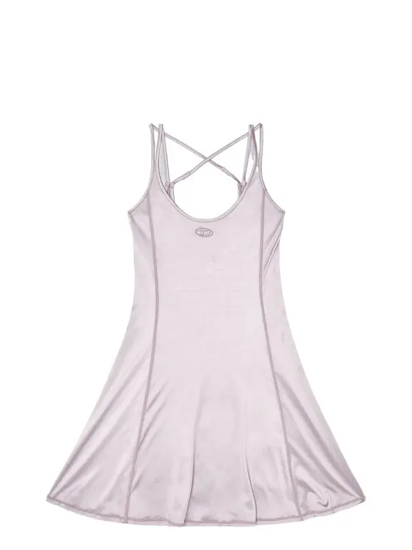 DIESEL® Oval D Flared Mini Dress - Lilac