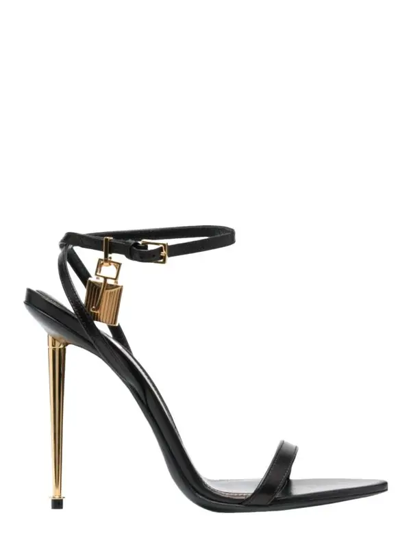 TOM FORD Padlock Ankle-strap Sandals - Black